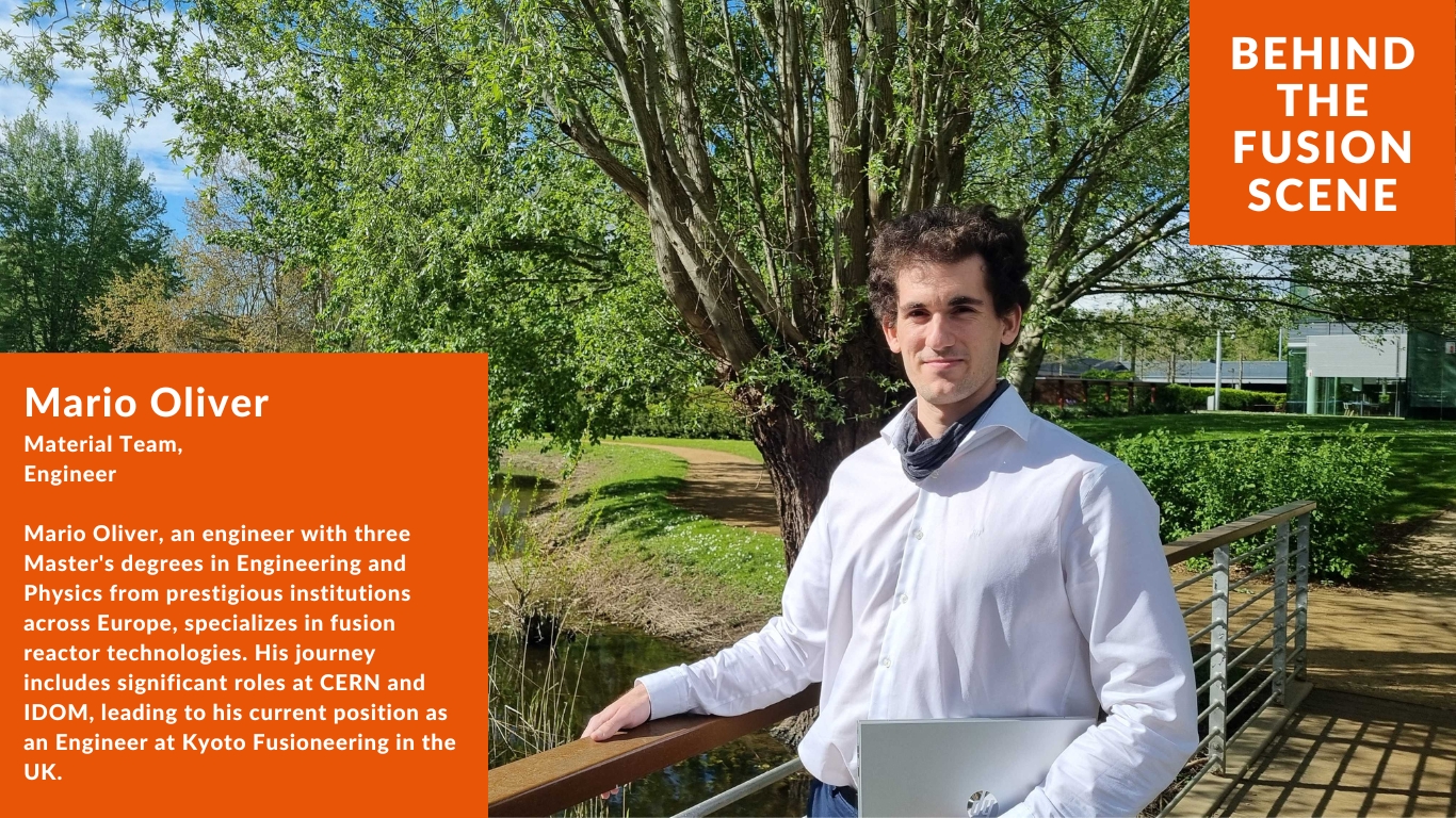 Behind the Fusion Scene: Mario Oliver | NEWS | Kyoto Fusioneering